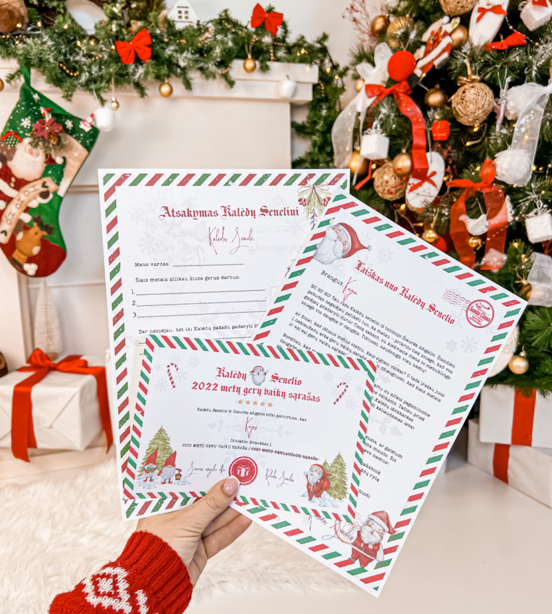 Laiškas nuo Kalėdų senelio Magiškas Paštas